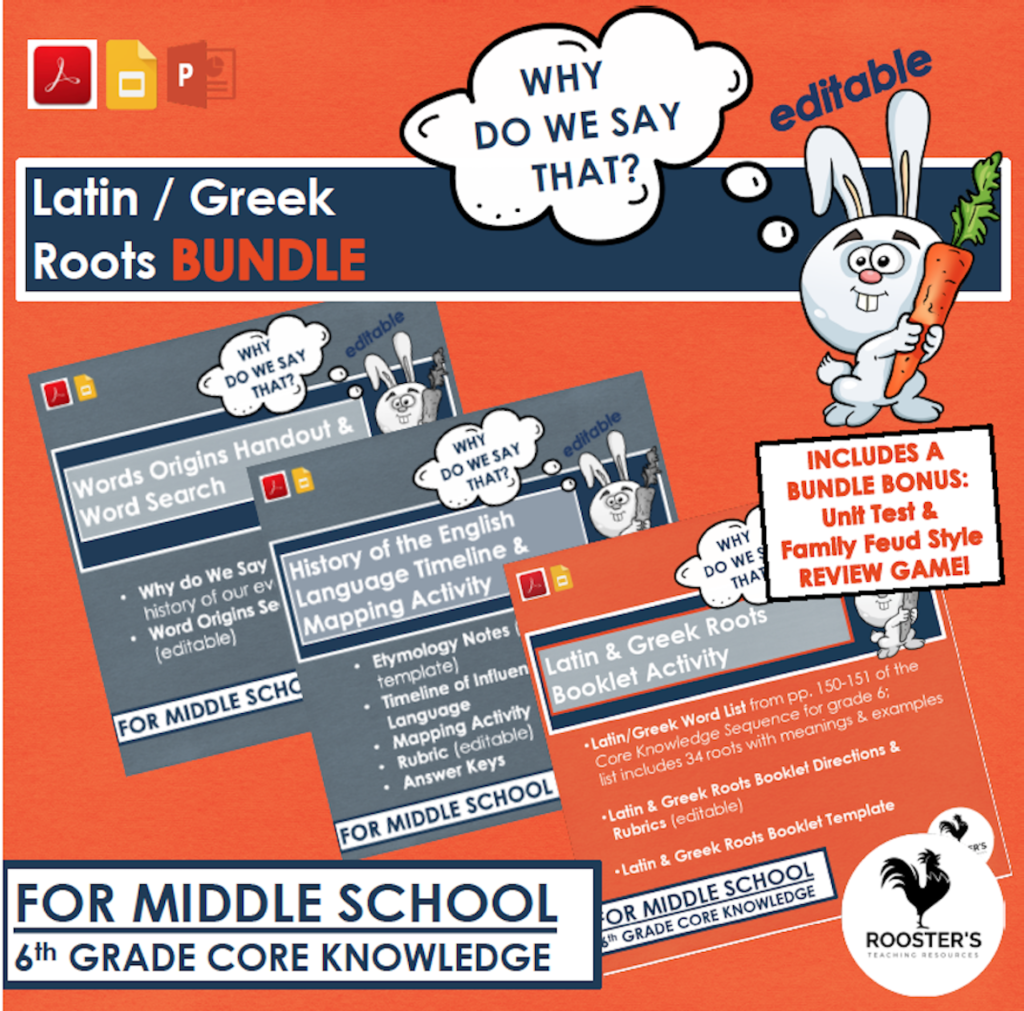 The Power of Latin and Greek Roots – Rooster's Teaching Resources